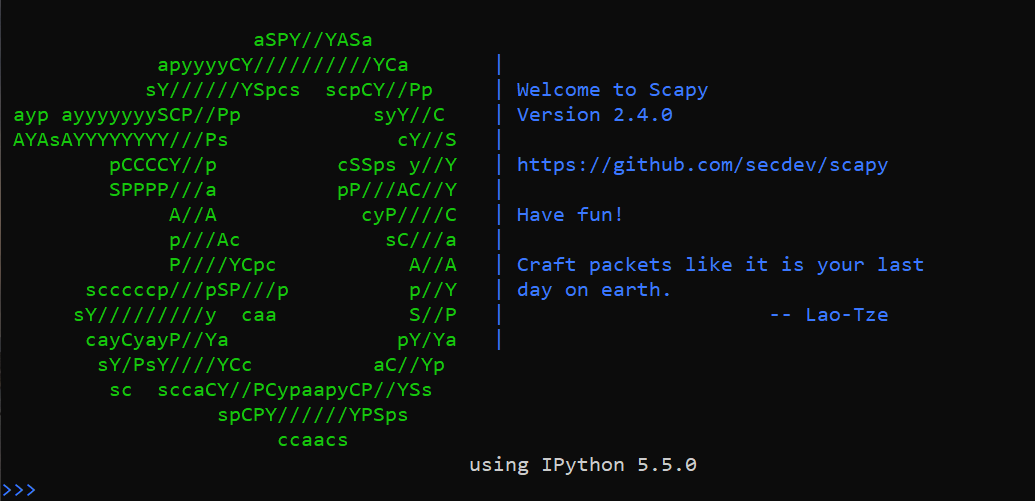 Packet Manipulation Using Scapy Tutorials Python Code
